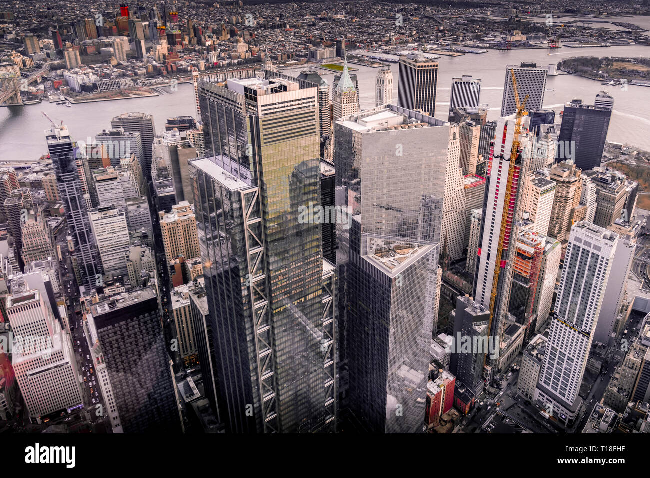 Aerial view world trade centre hi-res stock photography and images - Alamy