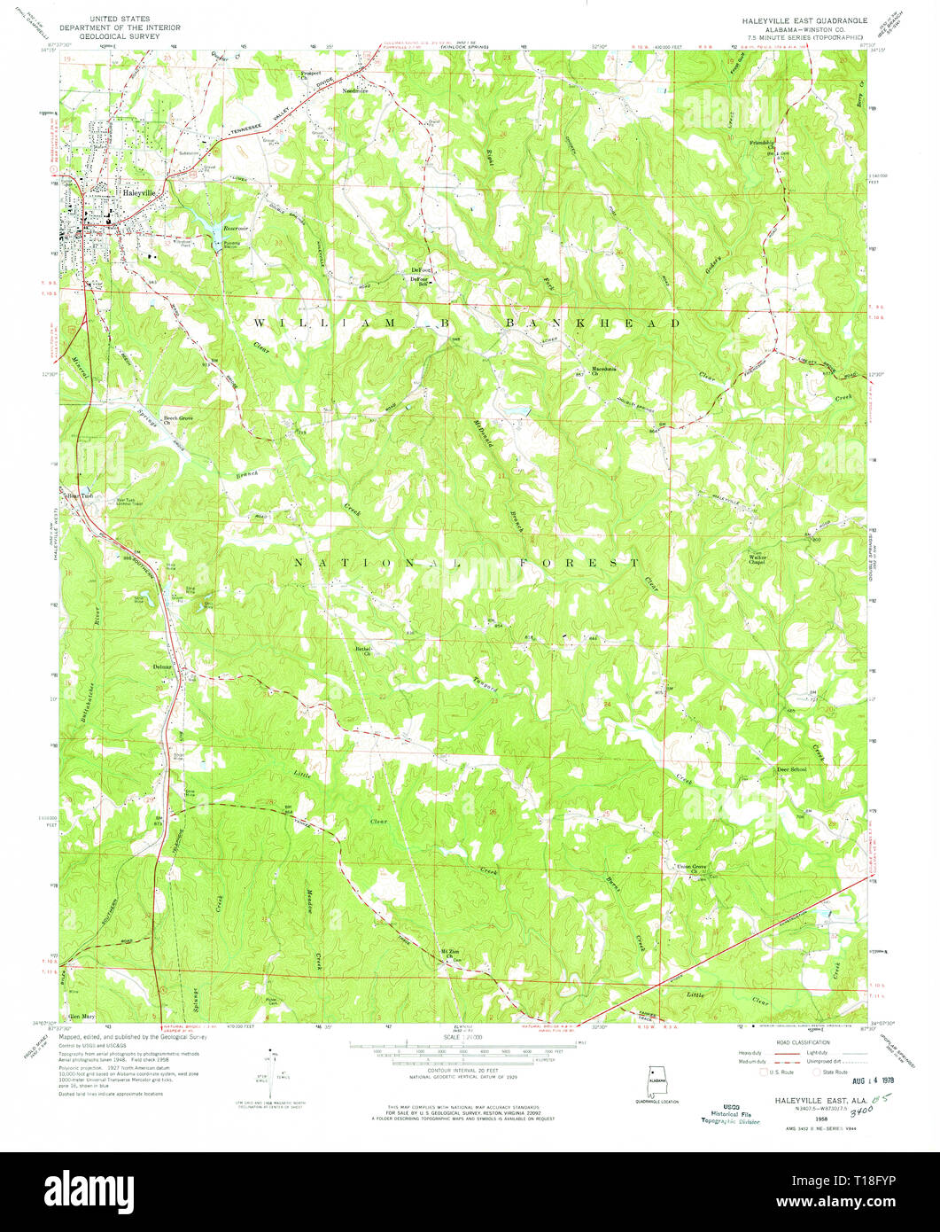 Map of haleyville hi-res stock photography and images - Alamy