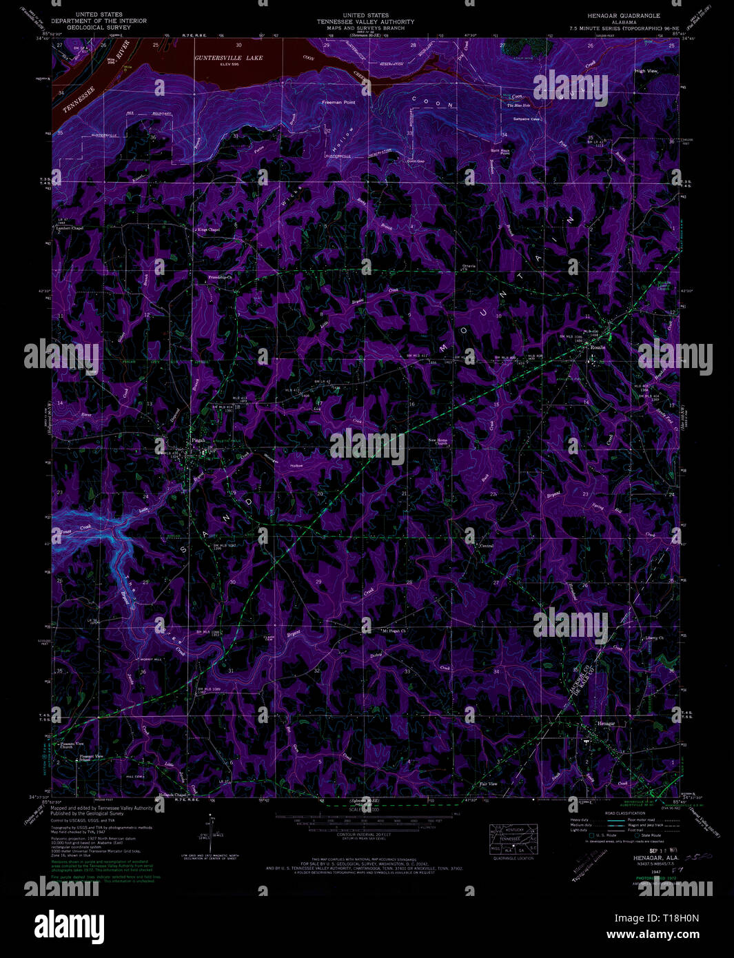 Map of henagar hi-res stock photography and images - Alamy