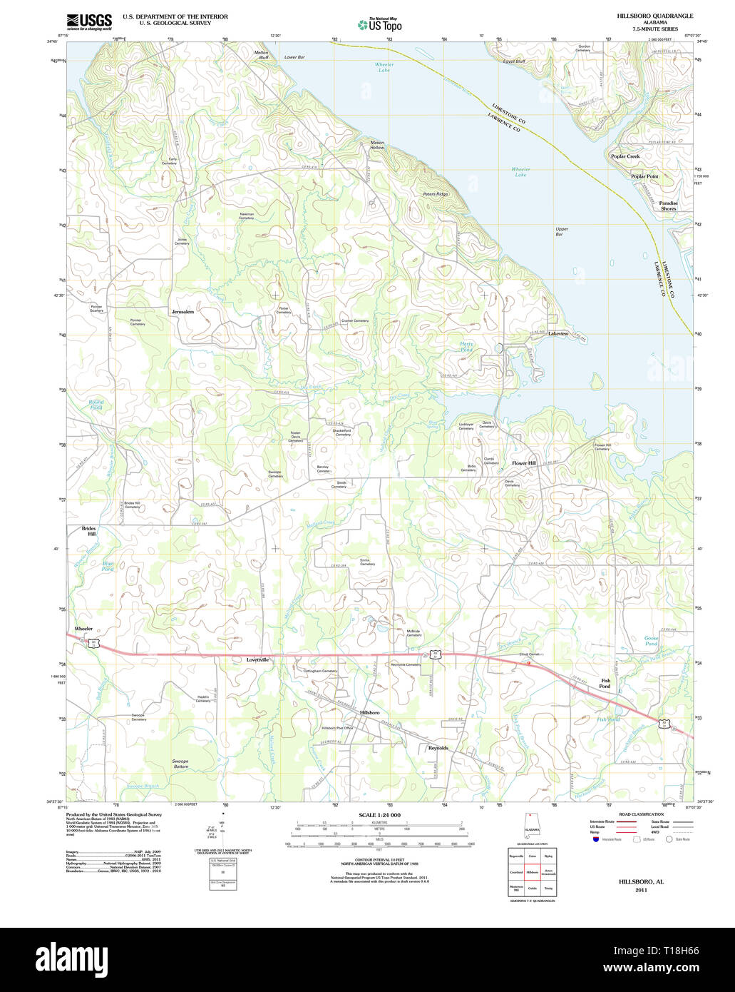 Hillsboro map hi-res stock photography and images - Alamy