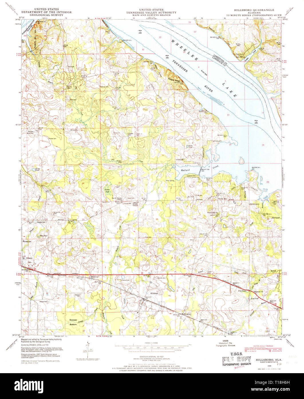 Hillsboro map hi-res stock photography and images - Alamy