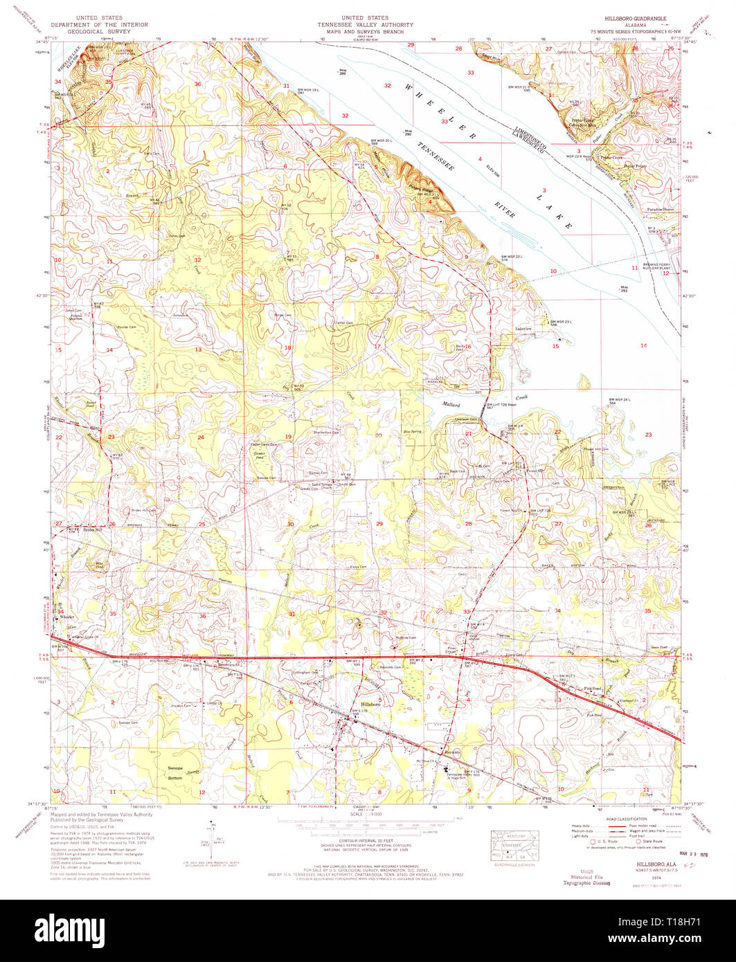 Hillsboro map hi-res stock photography and images - Alamy