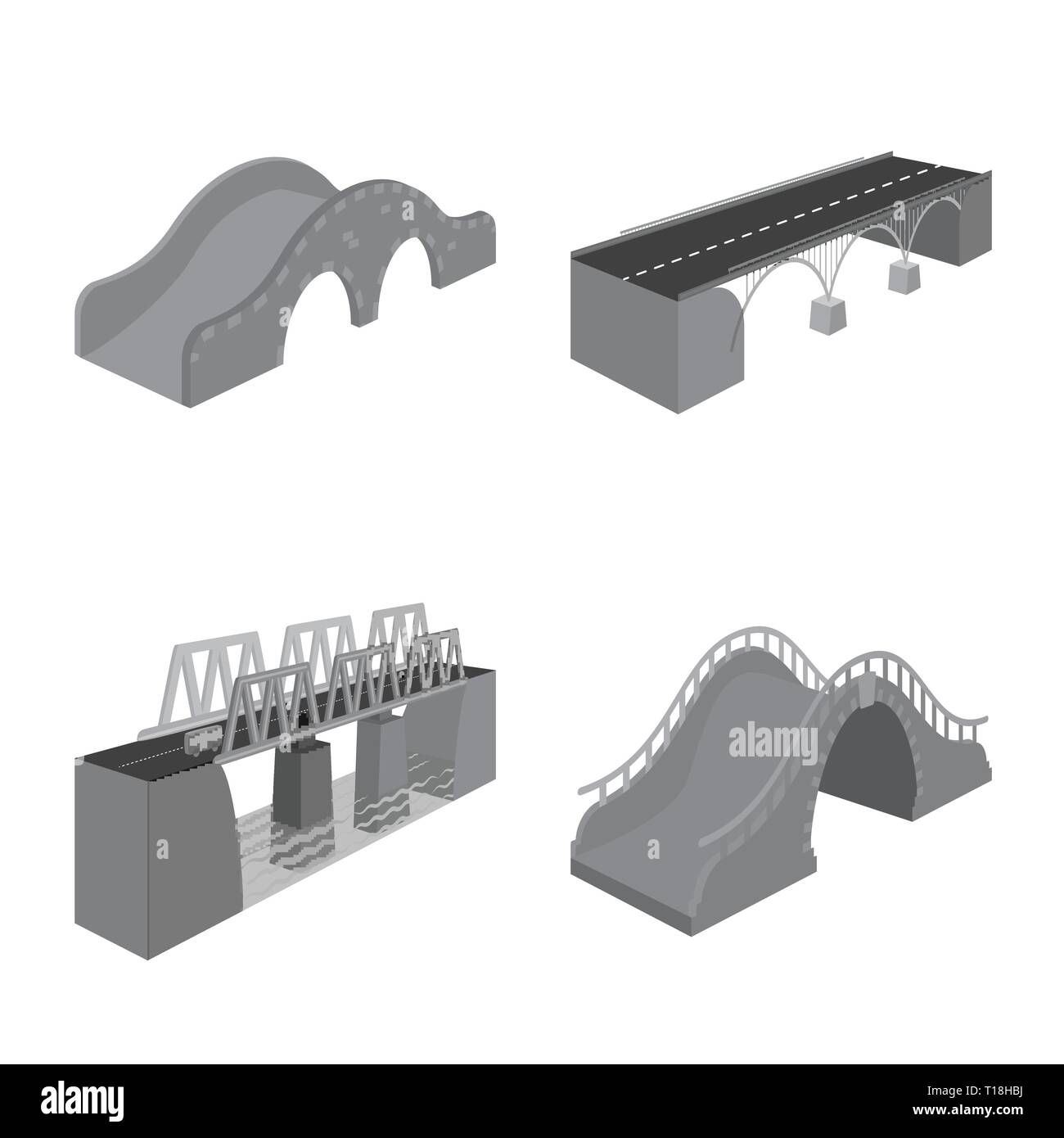 bridge,pedestrian,mounted,modern,column,old,brick,prop,road,rail,arch ...