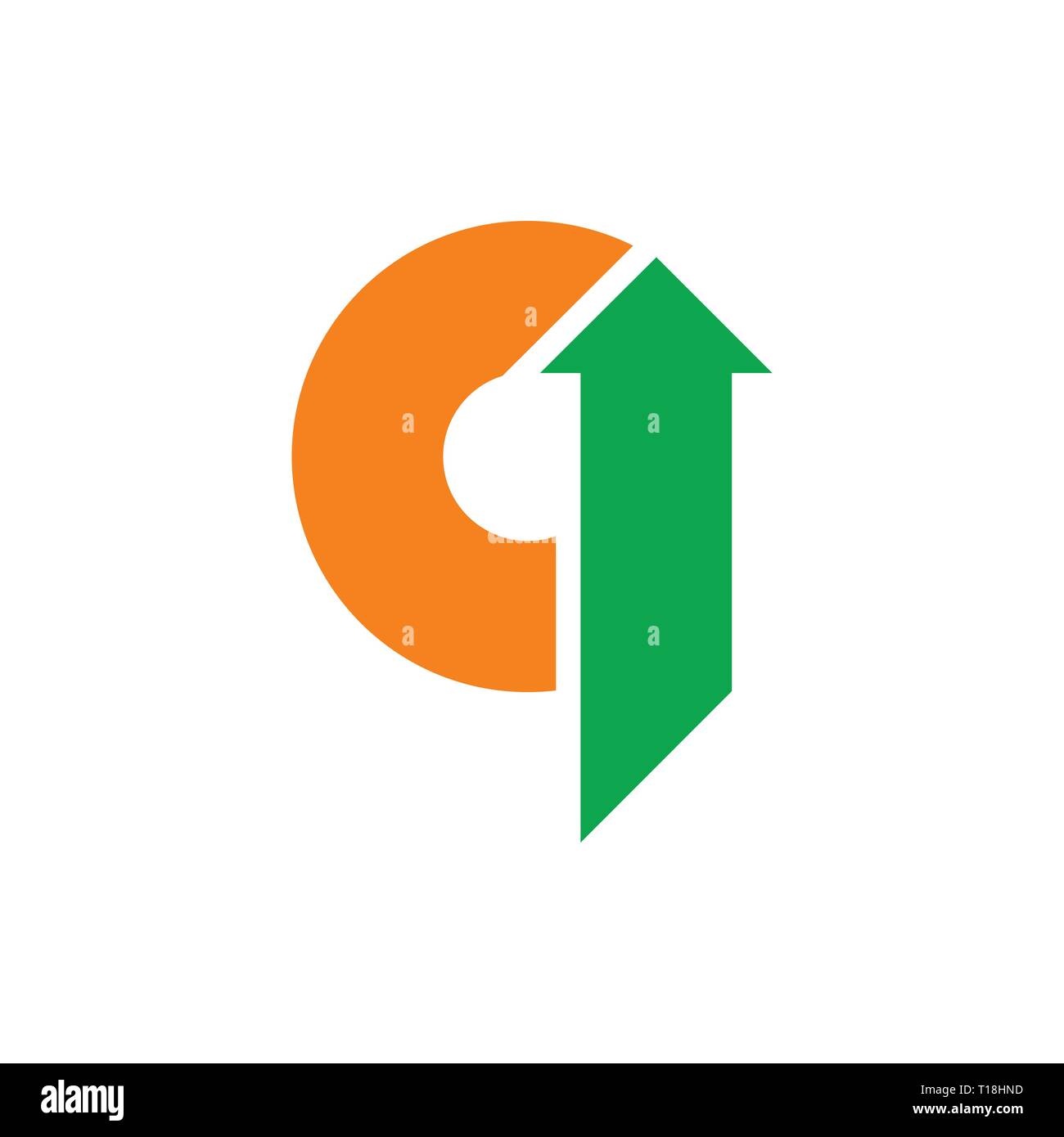 abstract letters q geometric arrow logo vector Stock Vector Image & Art ...