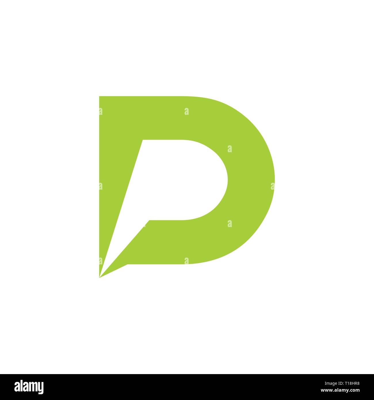 letters dp simple talk symbol logo vector Stock Vector Image & Art - Alamy