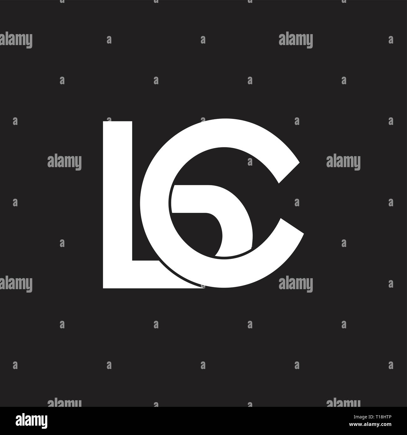 letters bc simple geometric line logo vector Stock Vector Image & Art ...