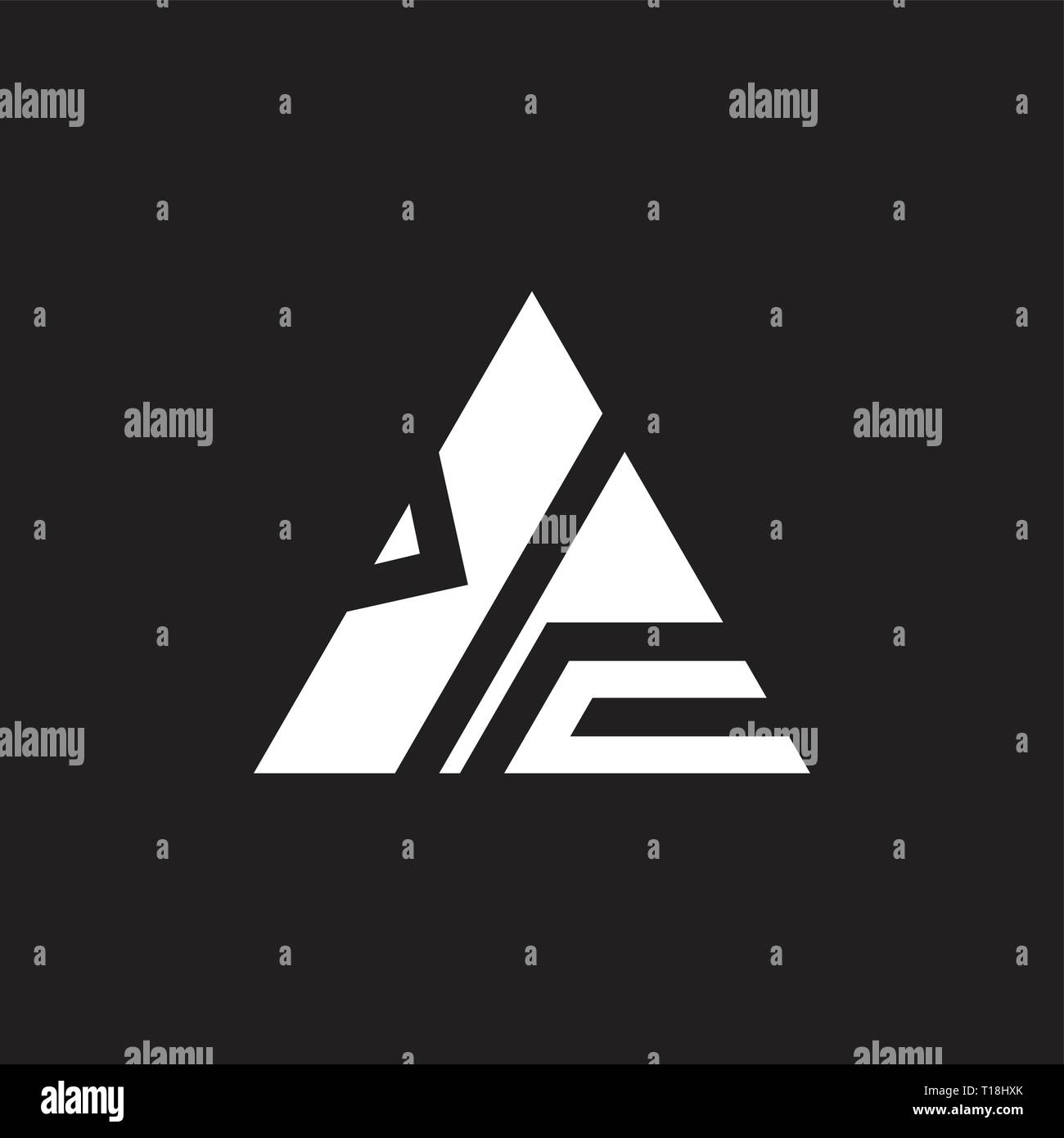 abstract triangle geometric logo vector Stock Vector Image & Art - Alamy