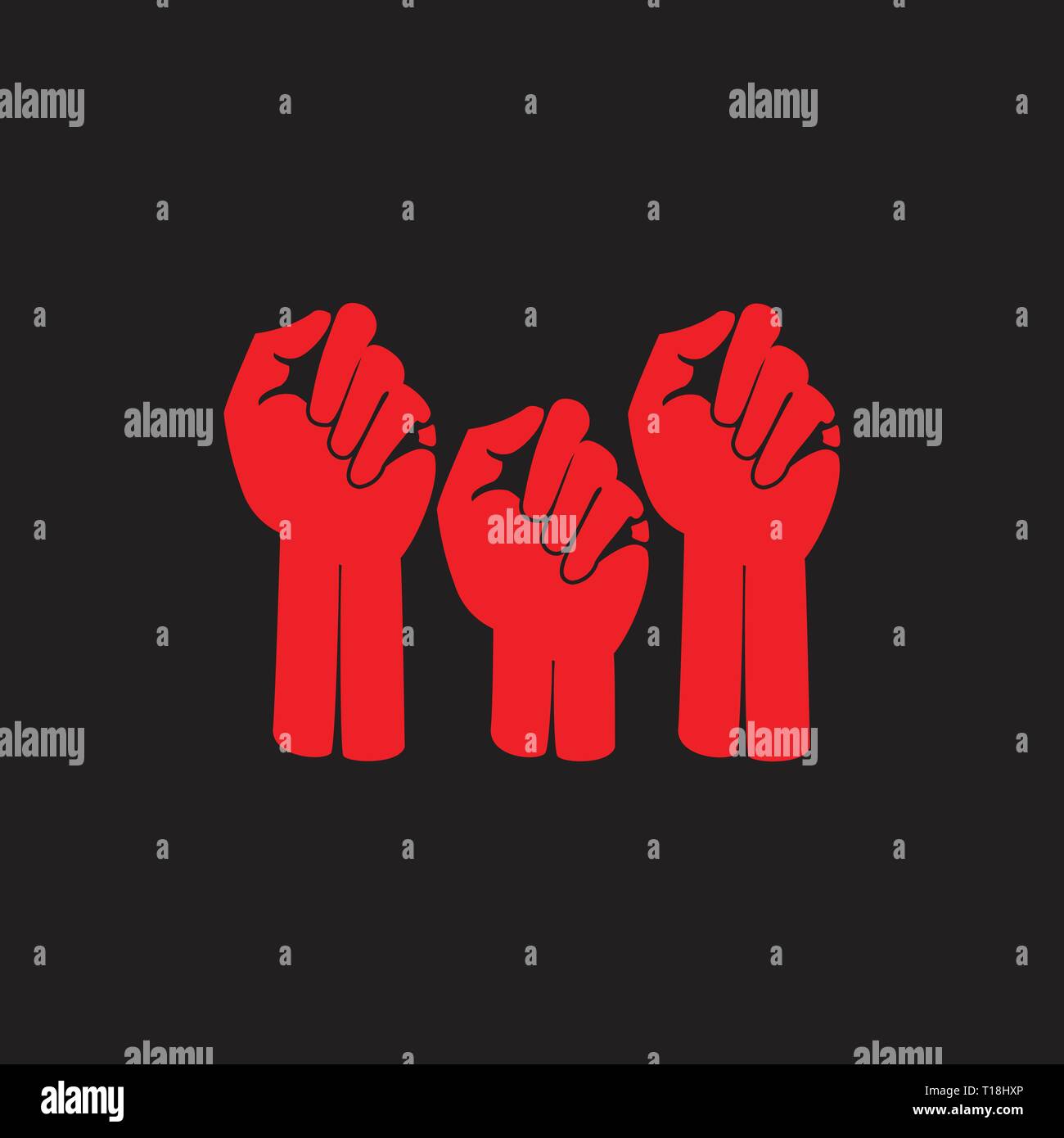 hand fist protest symbol vector Stock Vector Image & Art - Alamy