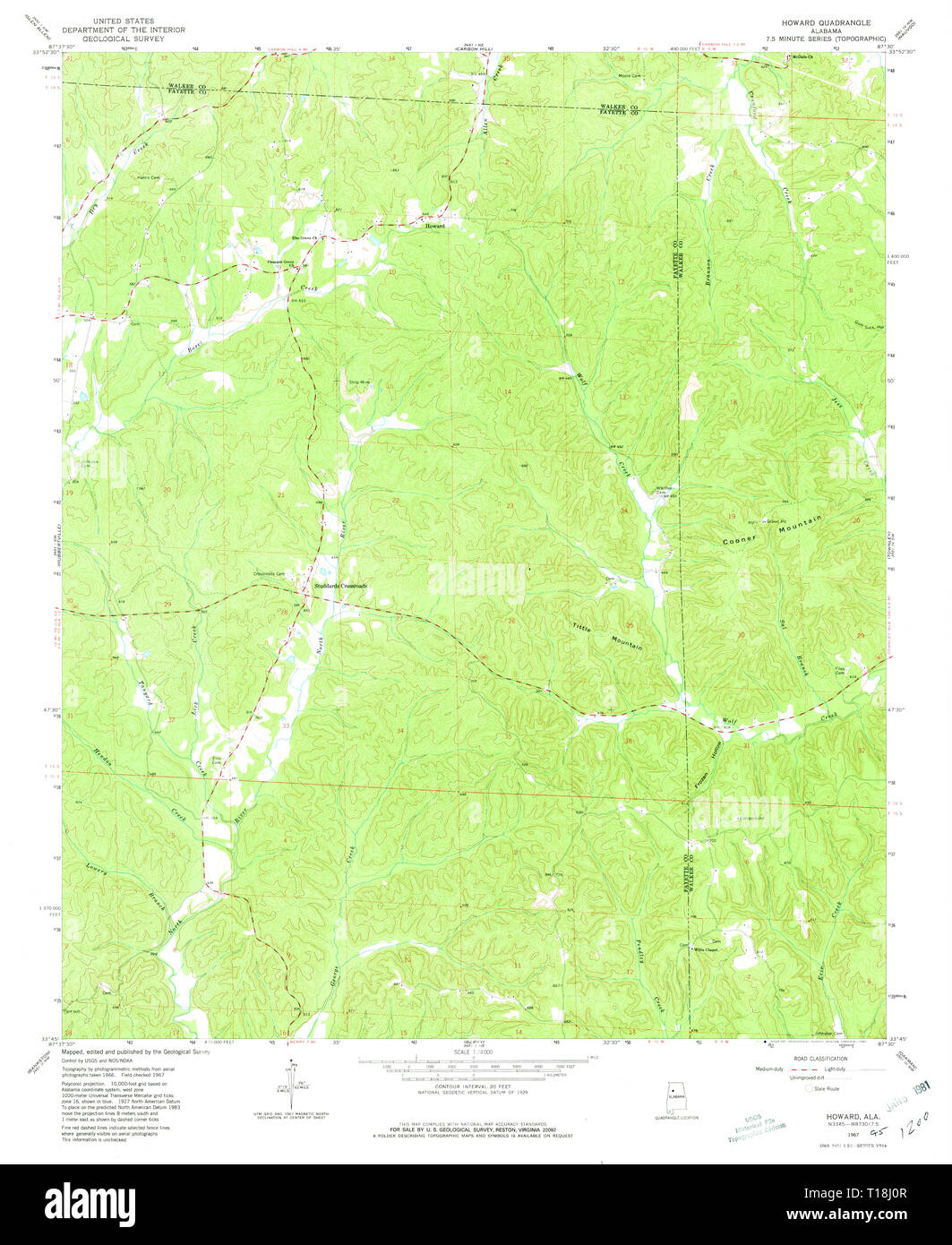 Map of howard Cut Out Stock Images & Pictures - Alamy