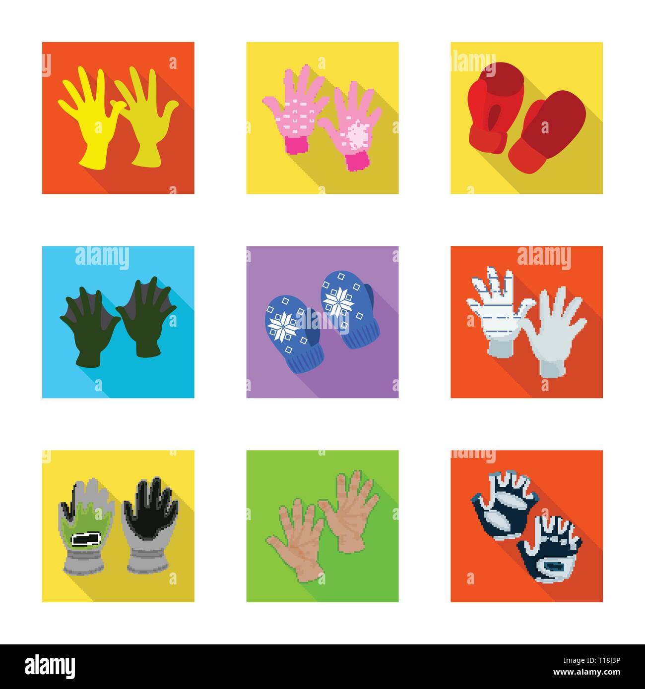 Vector design of own and textile sign. Set of own and safety stock ...