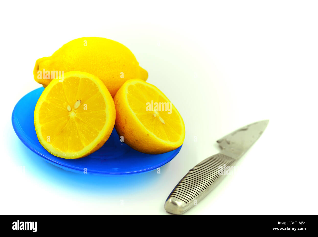 still-life with cut lemon Stock Photo - Alamy