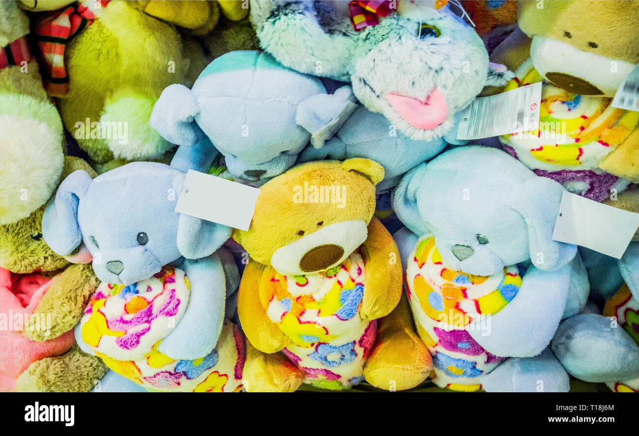 the soft plush toys Stock Photo - Alamy
