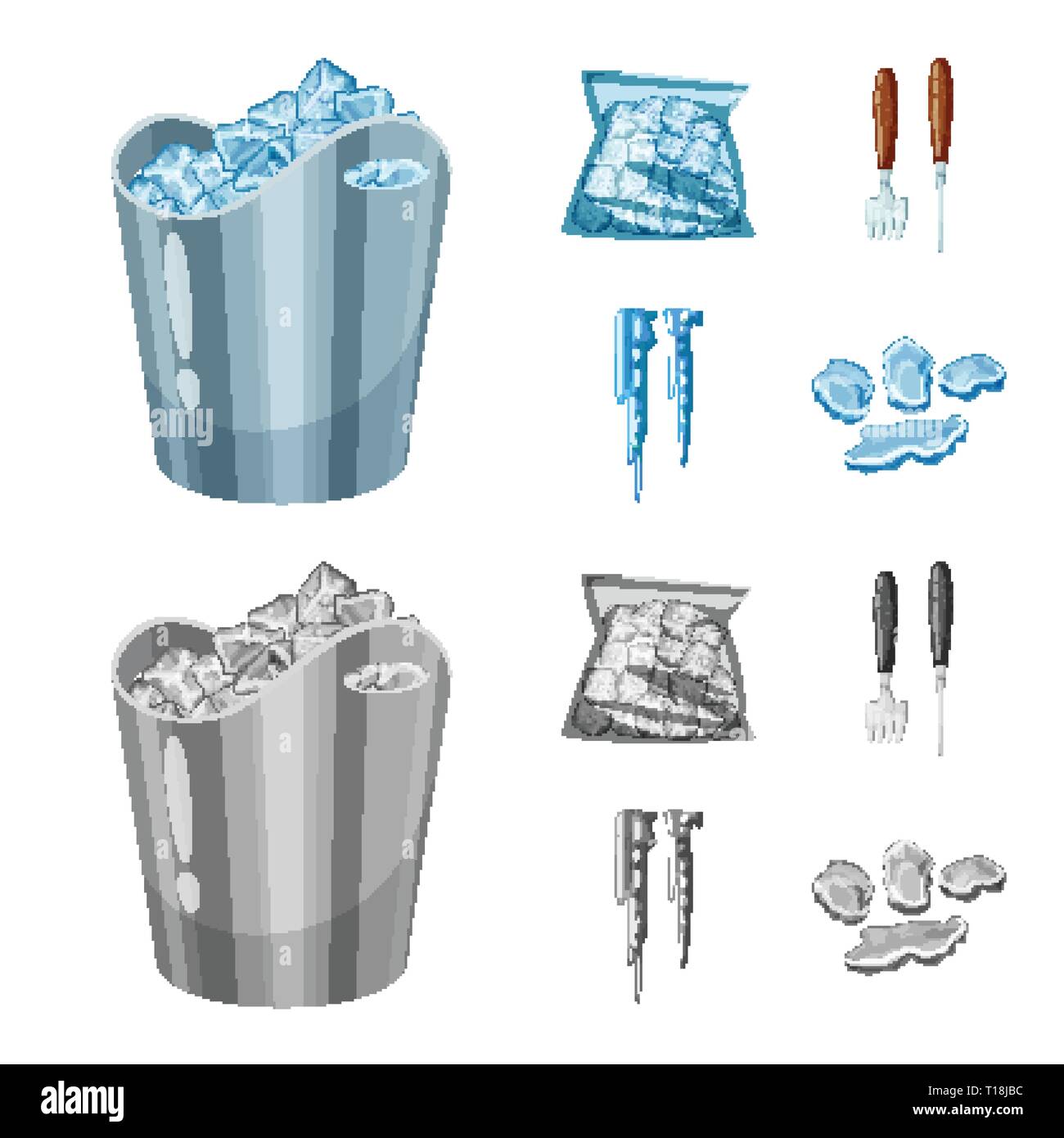 bucket,form,knife,icicle,splinters,ice,fork,cube,package,kitchen ...