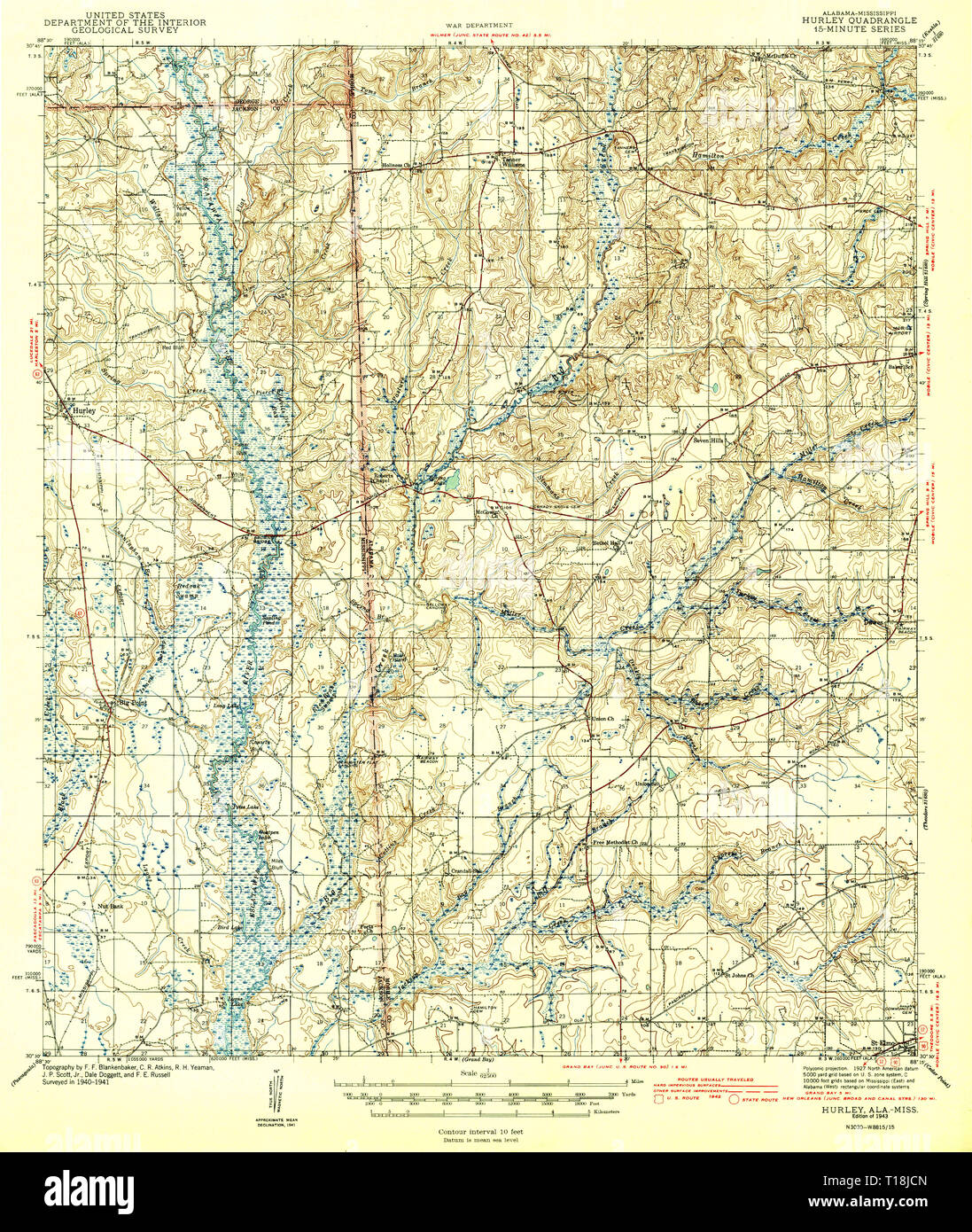 Hurley map hi-res stock photography and images - Alamy