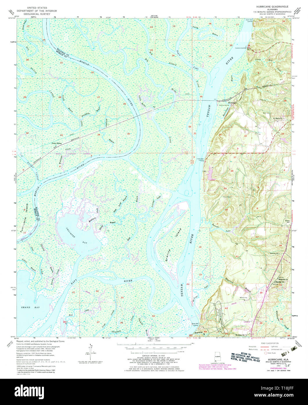 Historical hurricane map hi-res stock photography and images - Alamy
