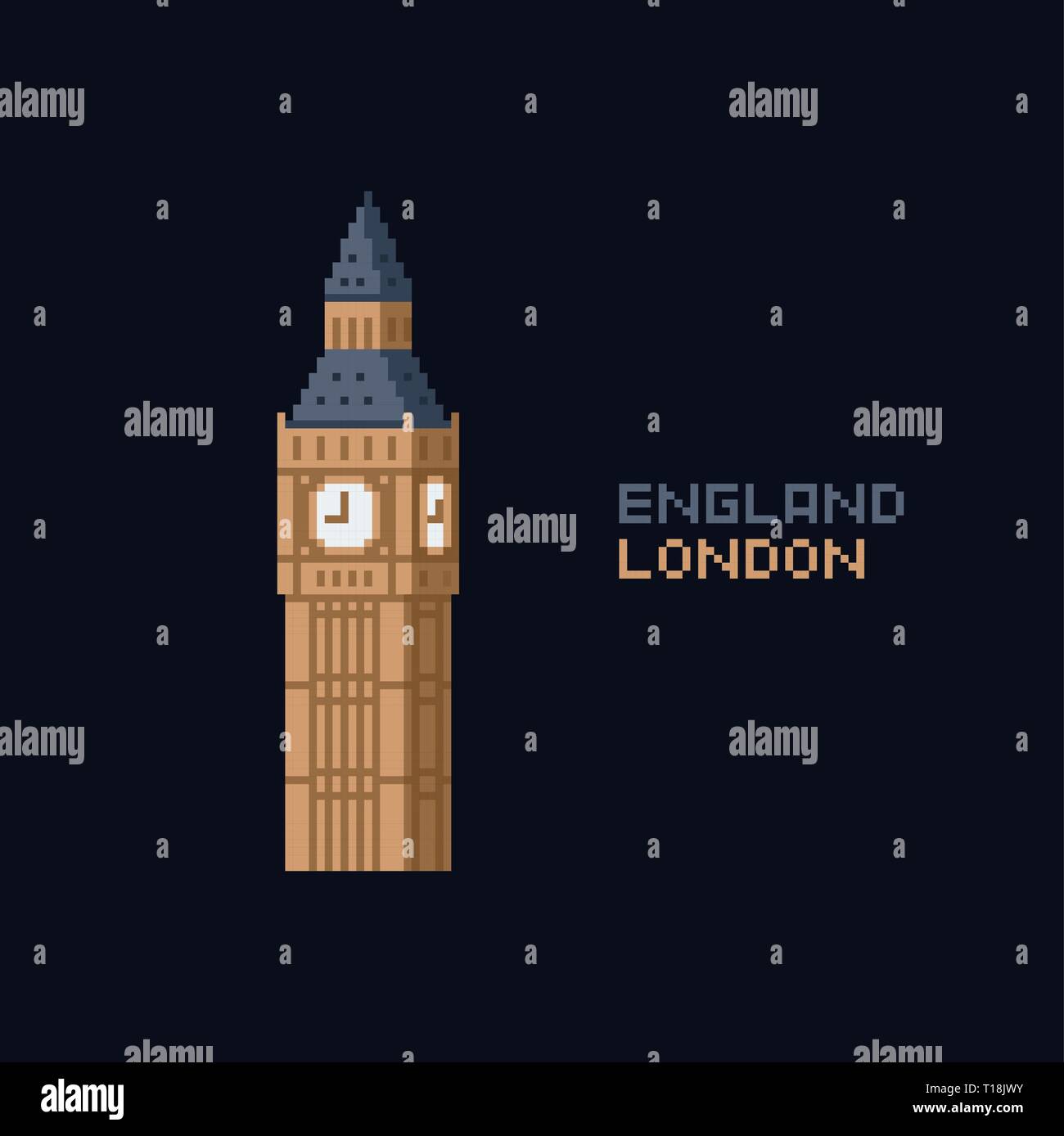 British landmark illustration hi-res stock photography and images - Alamy