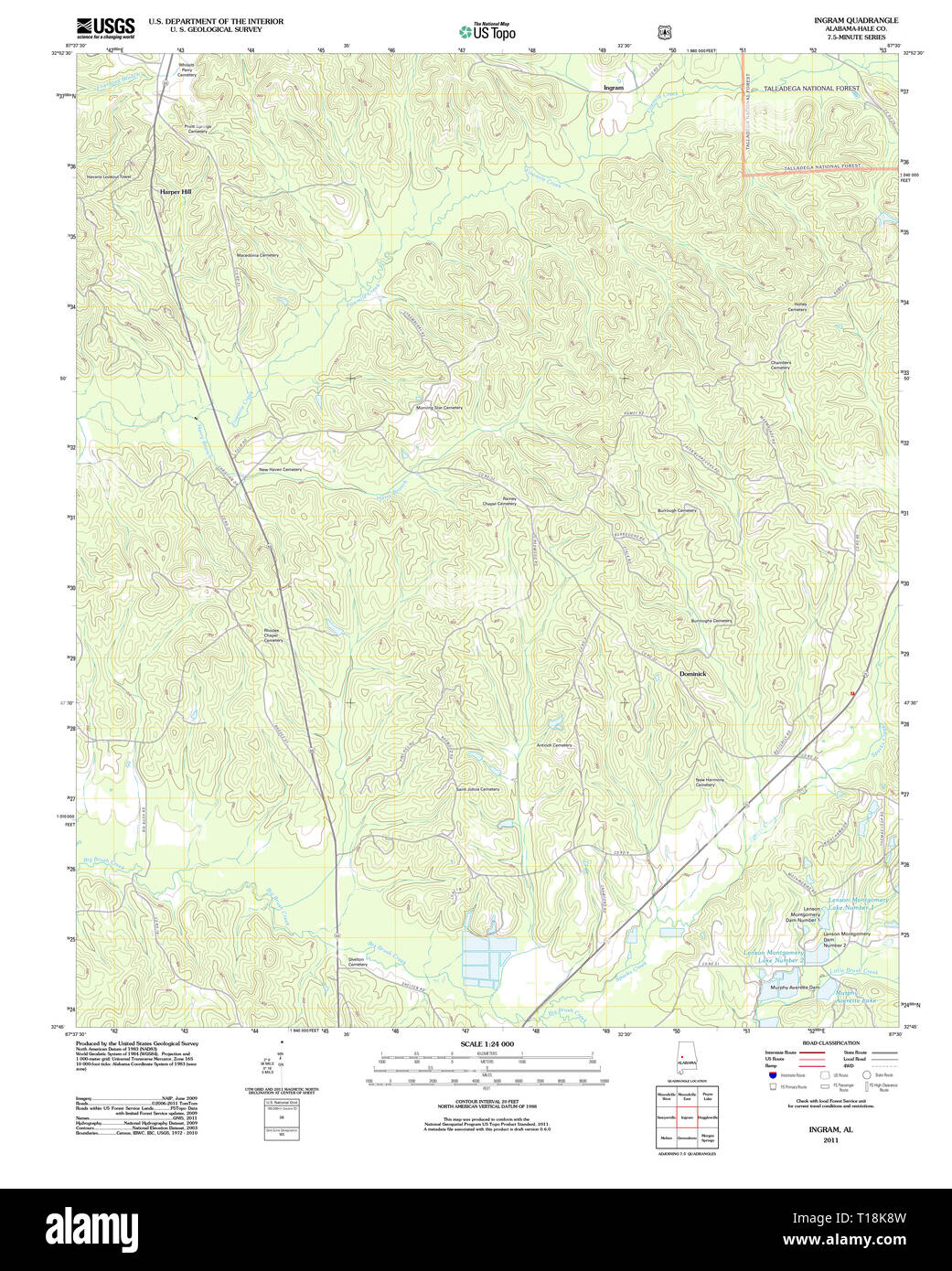 Map of ingram hi-res stock photography and images - Alamy
