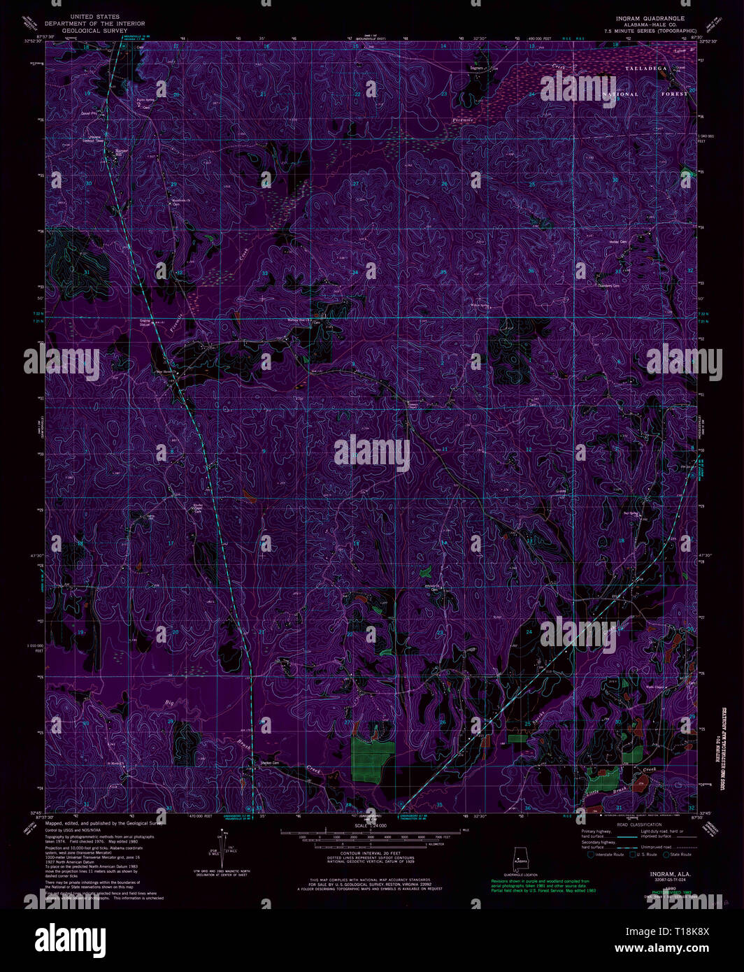 Map of ingram hi-res stock photography and images - Alamy