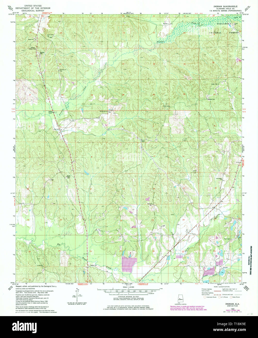 Map of ingram hi-res stock photography and images - Alamy