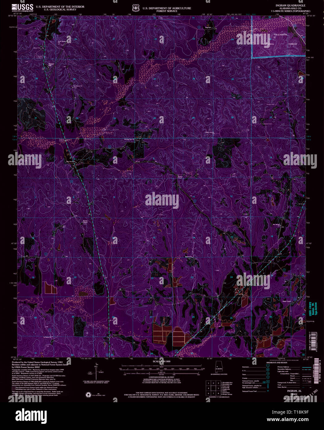 Map of ingram hi-res stock photography and images - Alamy
