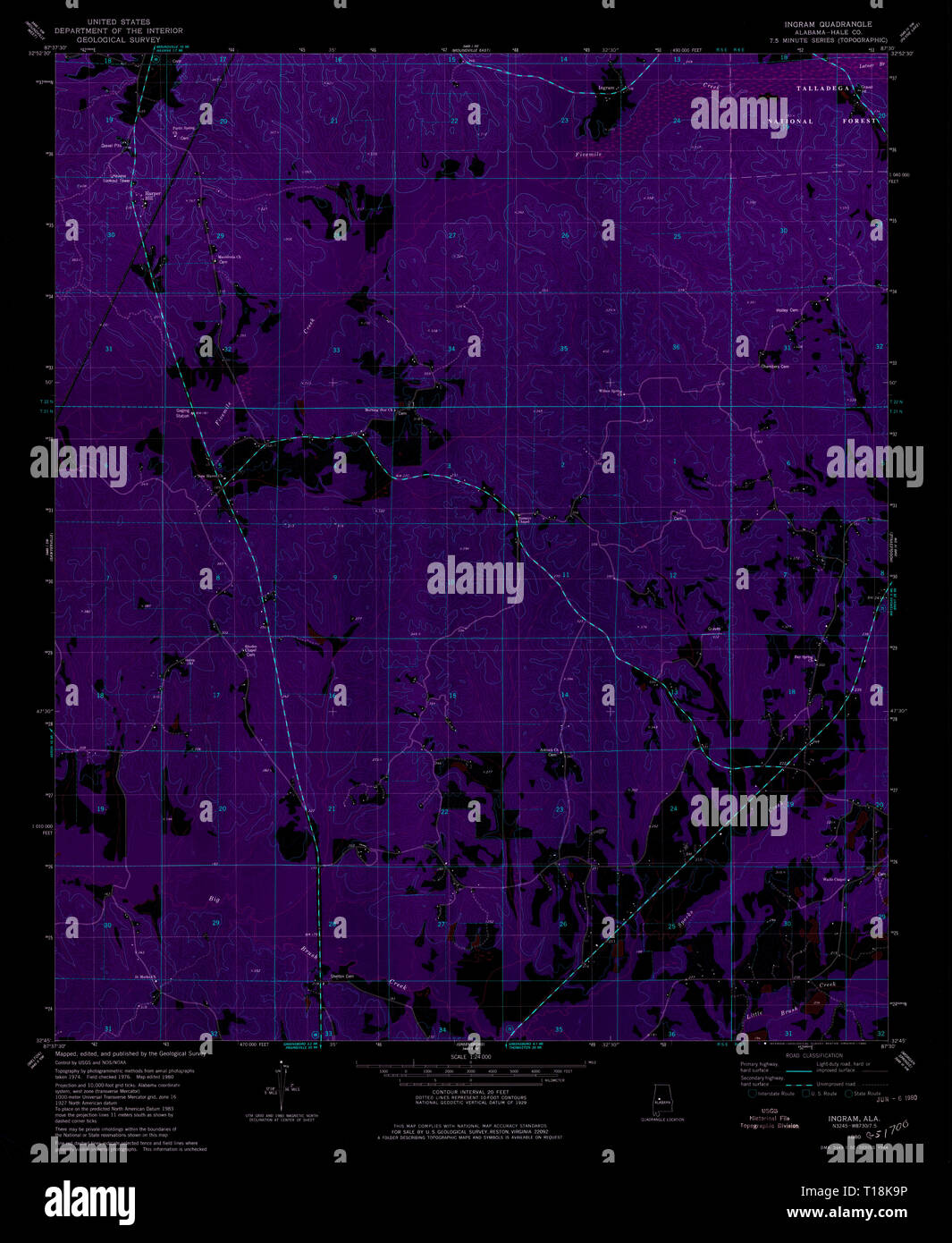 Map of ingram hi-res stock photography and images - Alamy