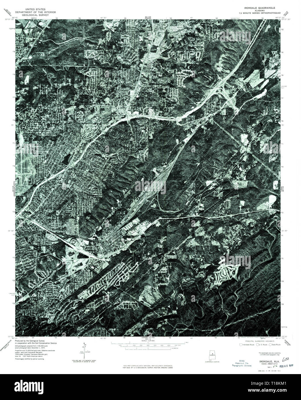 1975 united states map hi-res stock photography and images - Alamy