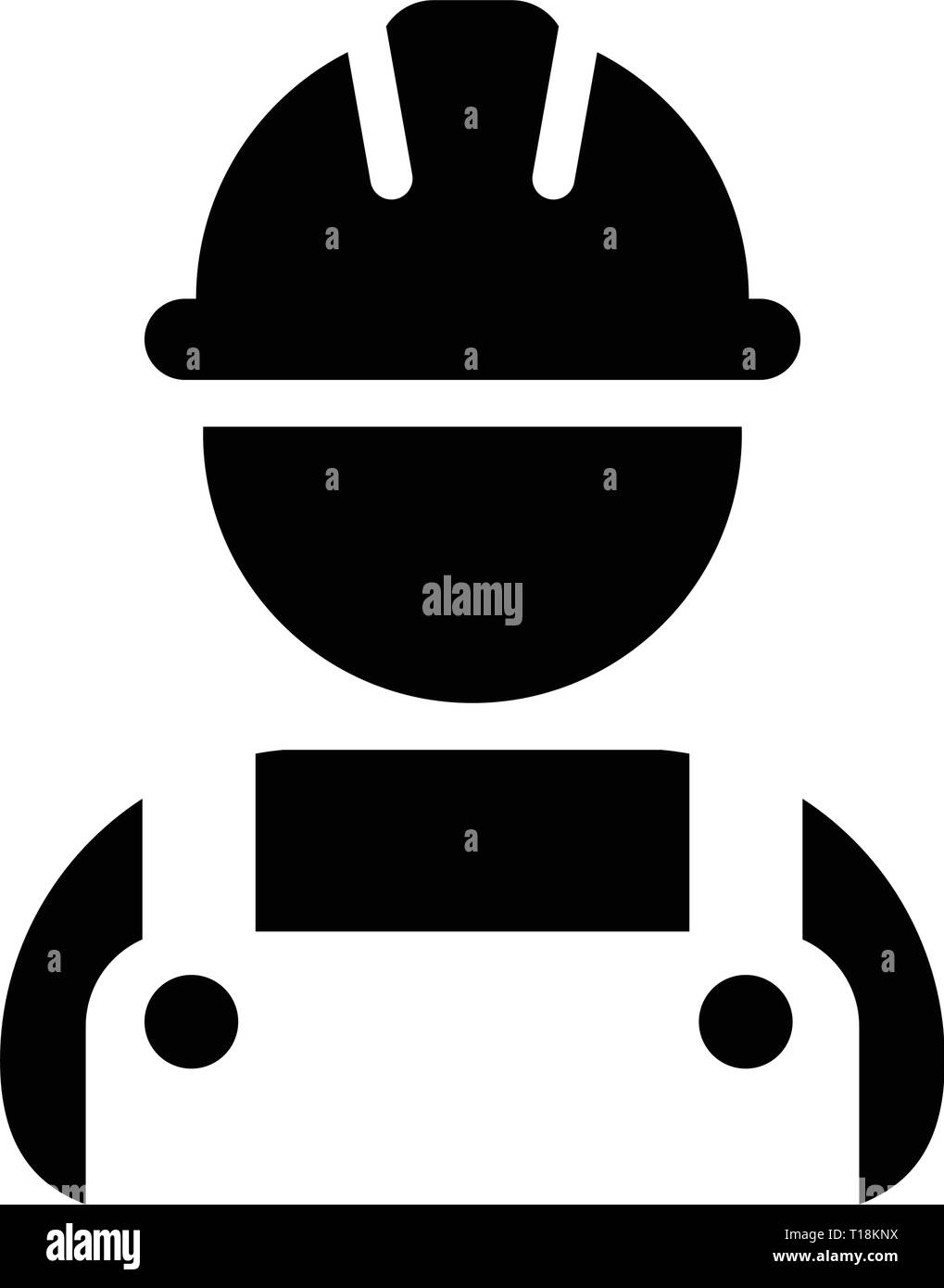 Operator worker icon vector male Construction service person profile ...