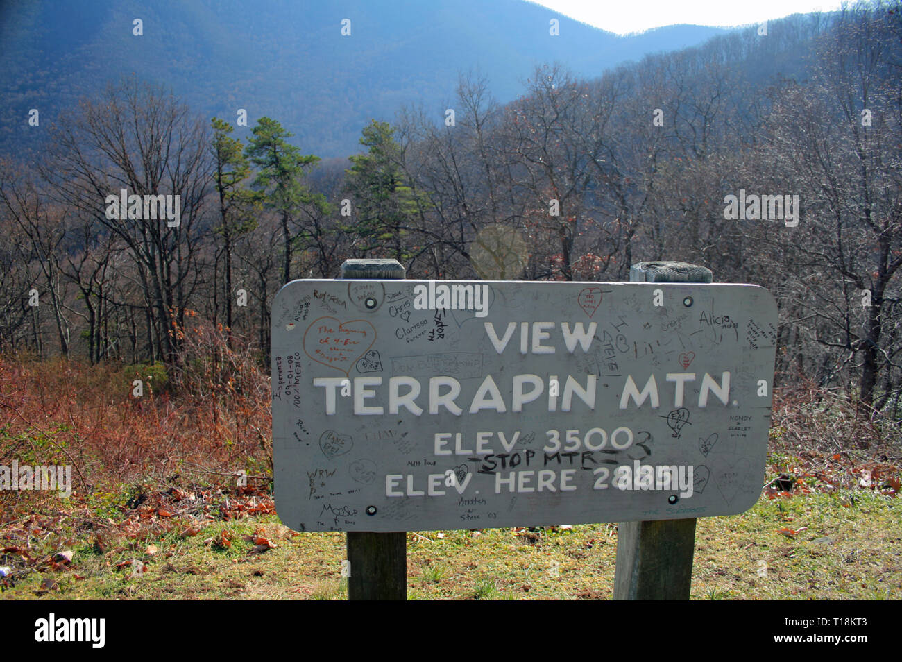 Terrapin Mountain in Fall, Virginia Stock Photo - Alamy