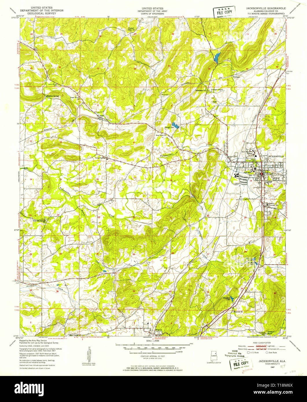 Jacksonville alabama map hi-res stock photography and images - Alamy