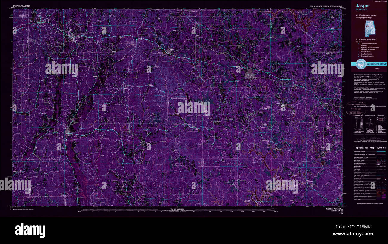 Jasper alabama map hi-res stock photography and images - Alamy