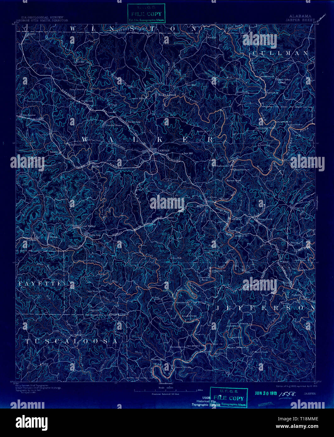 Jasper alabama map hi-res stock photography and images - Alamy