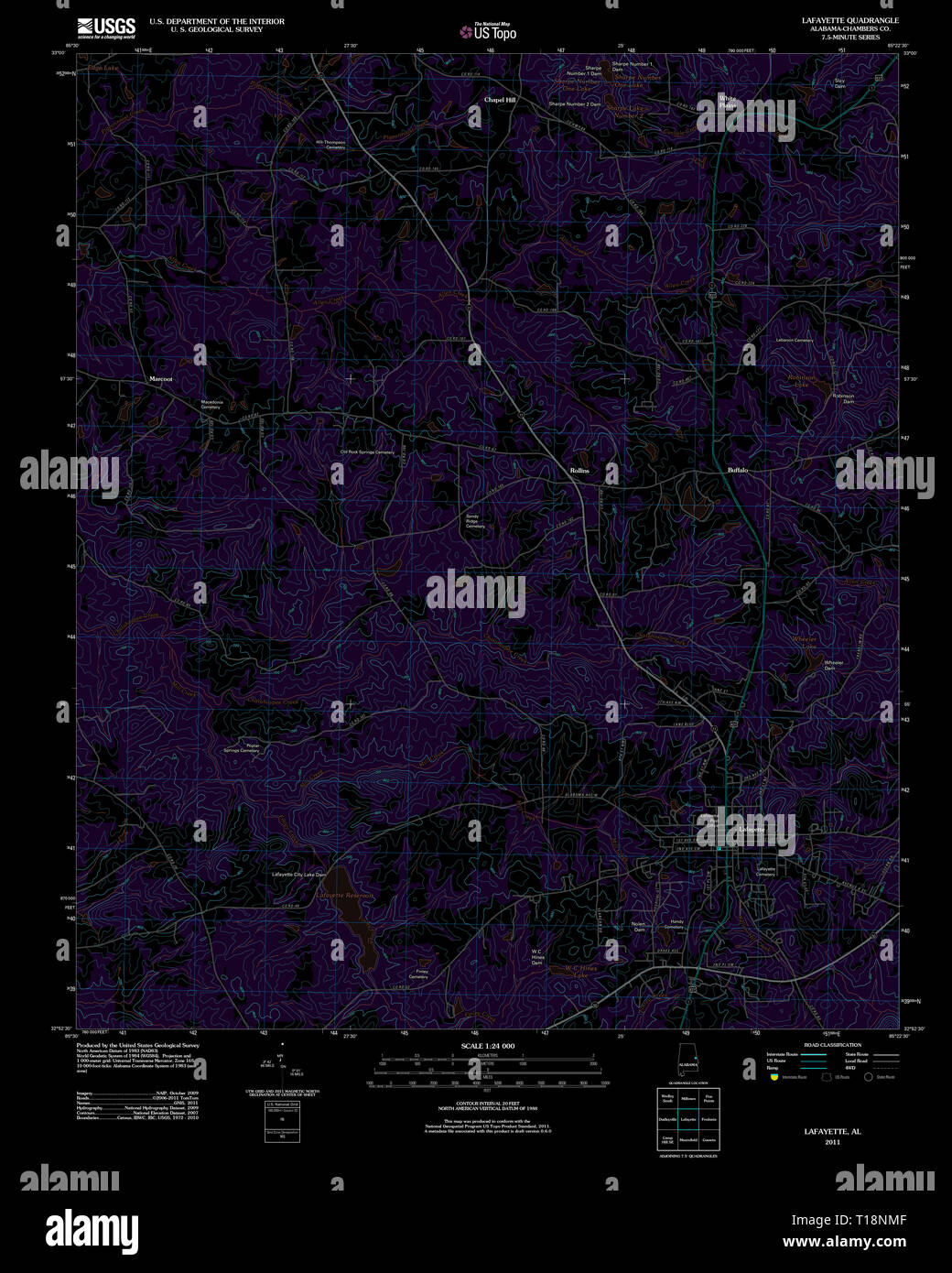 Map Of Lafayette High Resolution Stock Photography and Images - Alamy