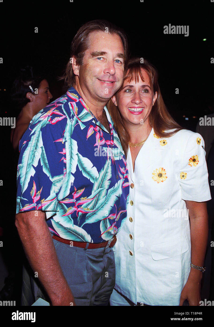 LOS ANGELES, CA. September 23, 1997: Actor BEAU BRIDGES & wife at the ...