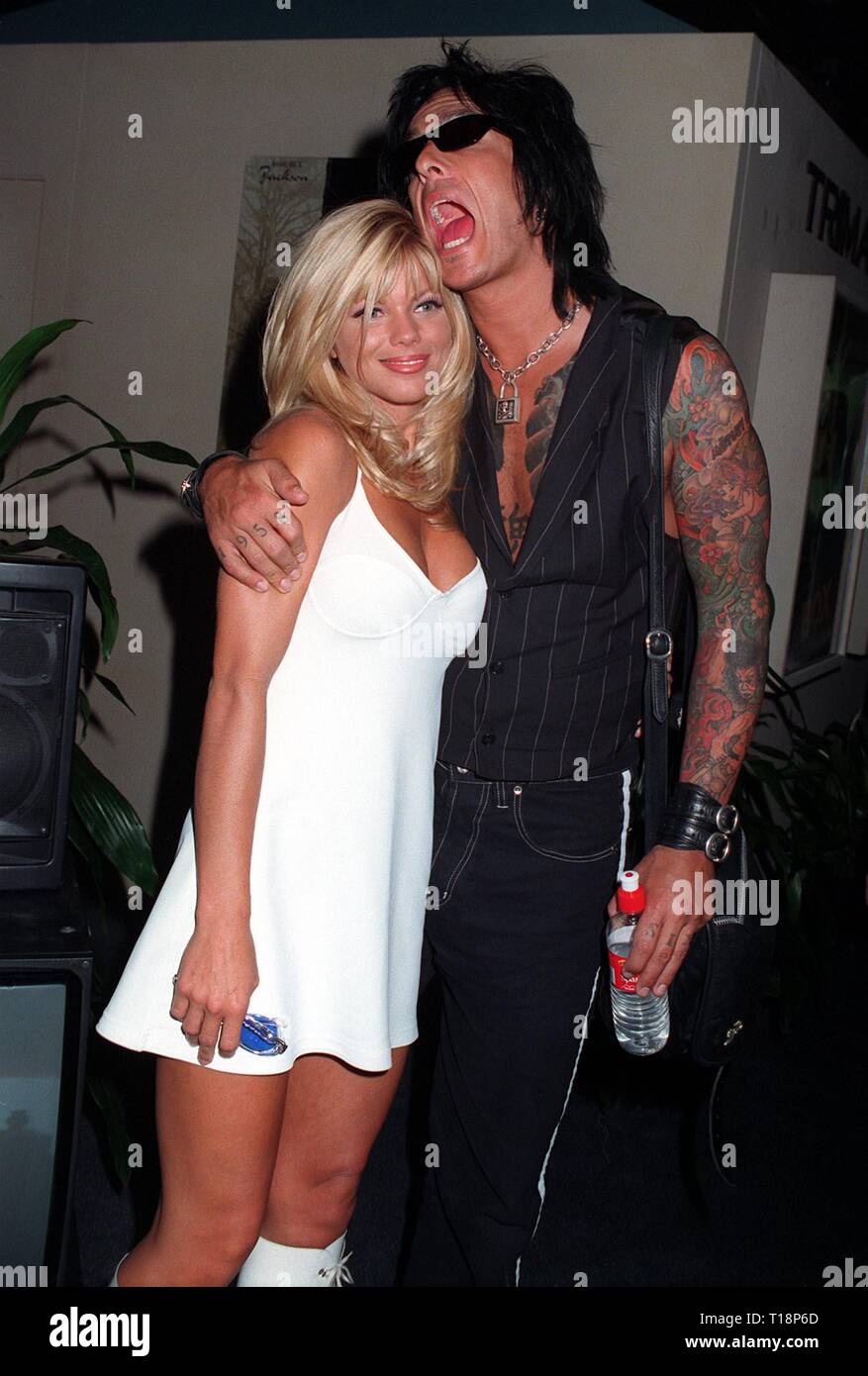 LAS VEGAS, NV. July 10, 1997: Baywatch star DONNA D'ERRICO & husband ...