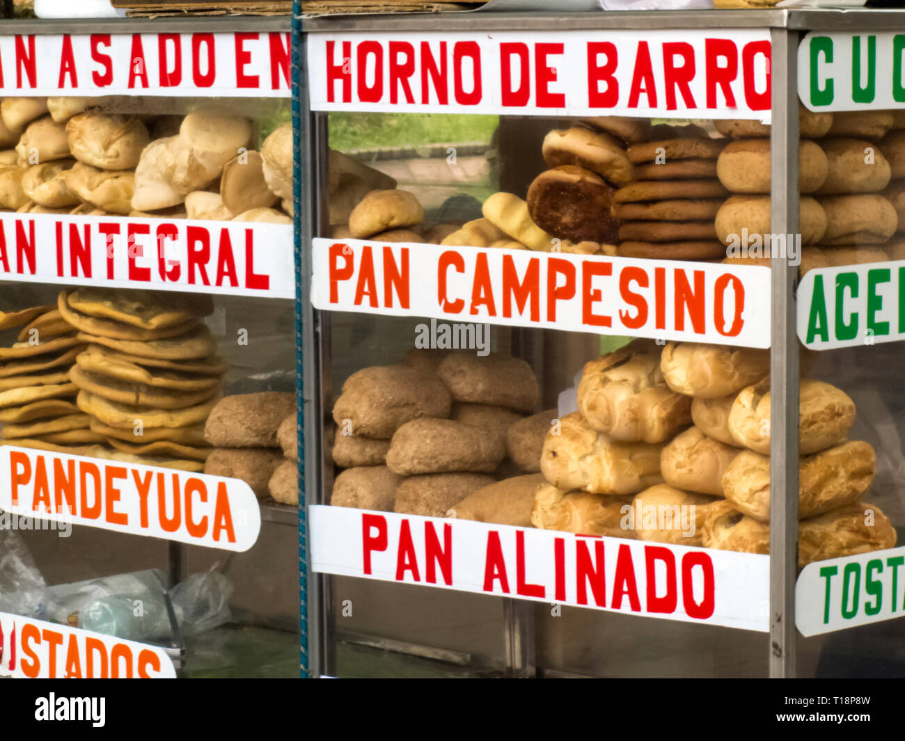 CALI, COLOMBIA - FEBRUARY, 2019: Female street vendor of different ...