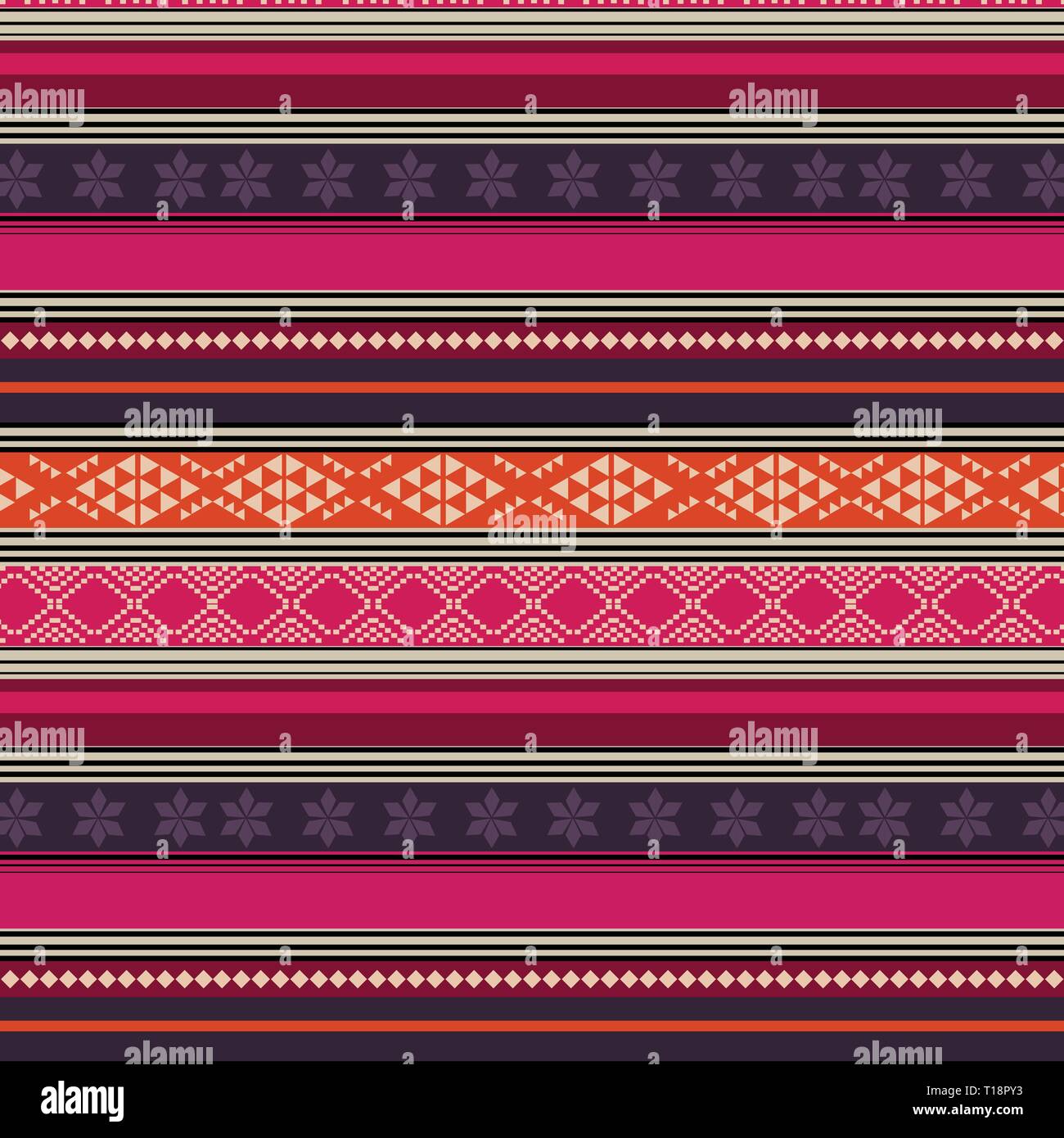 Ethnic seamless pattern with Aztec, Moroccan, Berber, Mexican motives ...