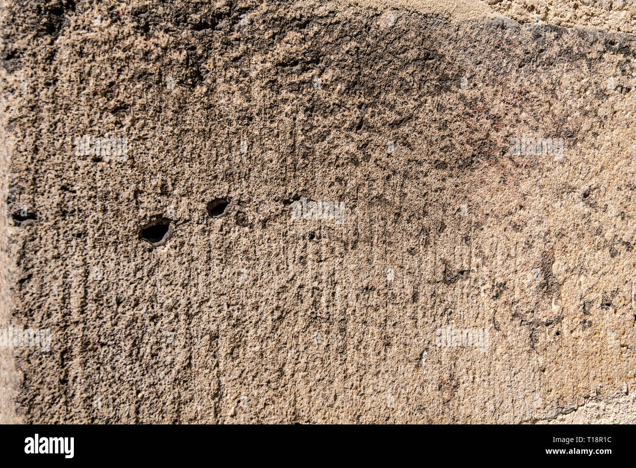 background concrete wall poorly plastered Stock Photo - Alamy