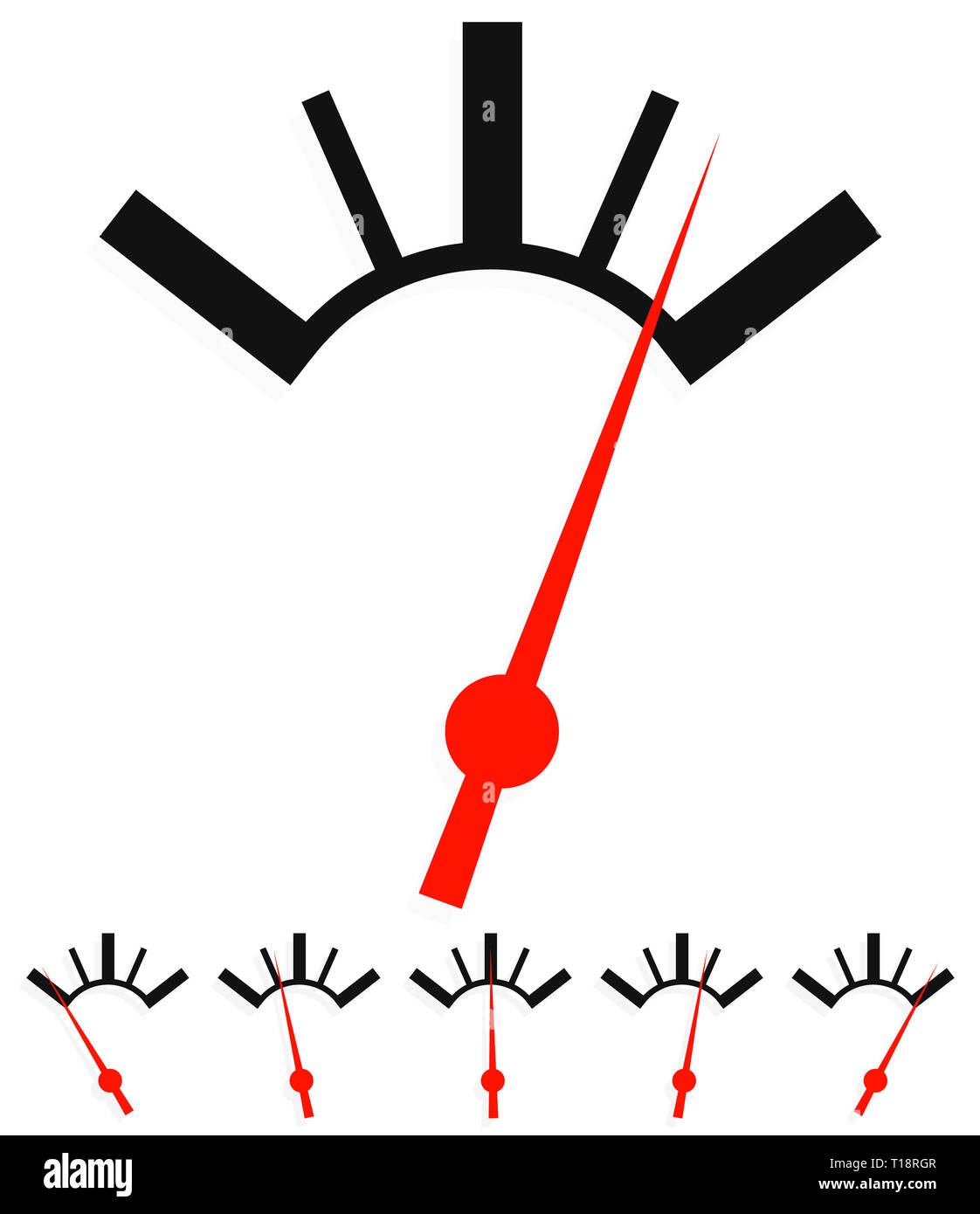 Generic dial, gauge, guage. Measurement, level indicators Stock Photo ...