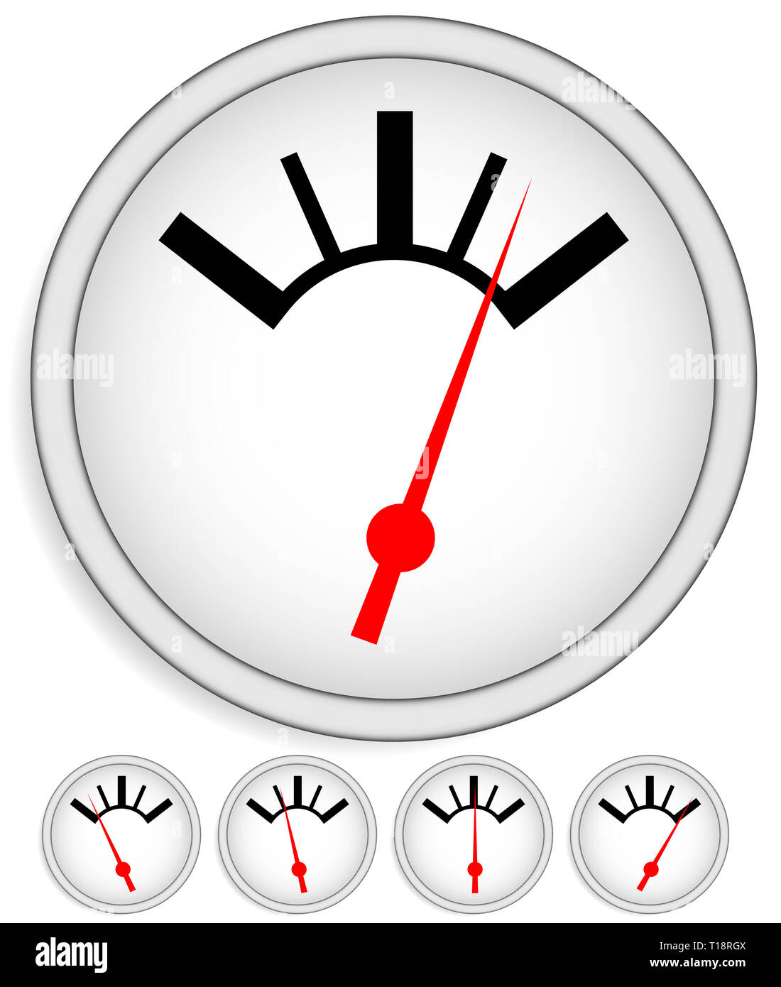 Generic dial, gauge, guage. Measurement, level indicators Stock Photo ...