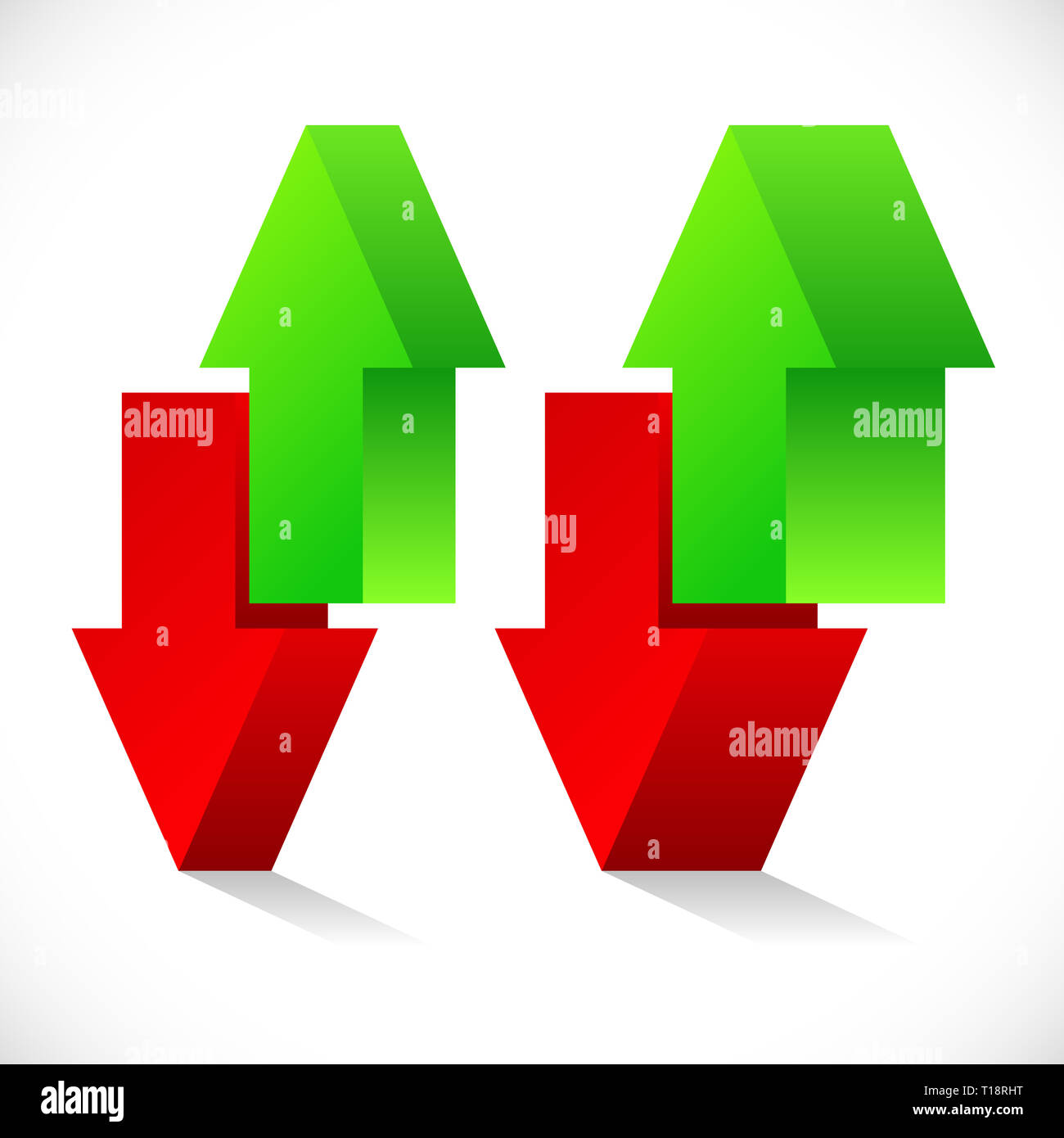 Up down arrow concept. Exchange, raise, lower, stock exchange Stock ...