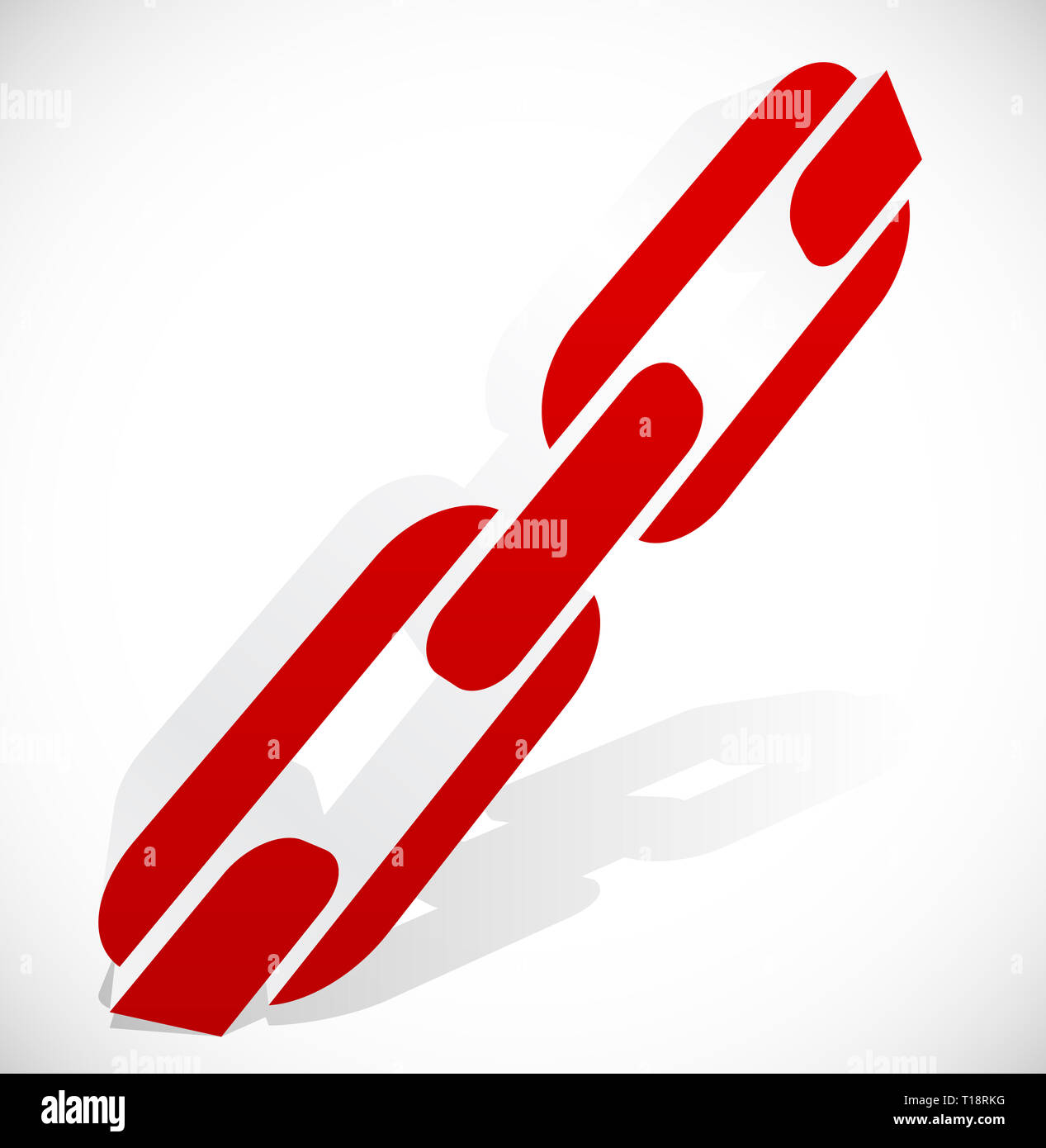 3d Chain link Icon With Repeatable Symbol Included Stock Photo - Alamy