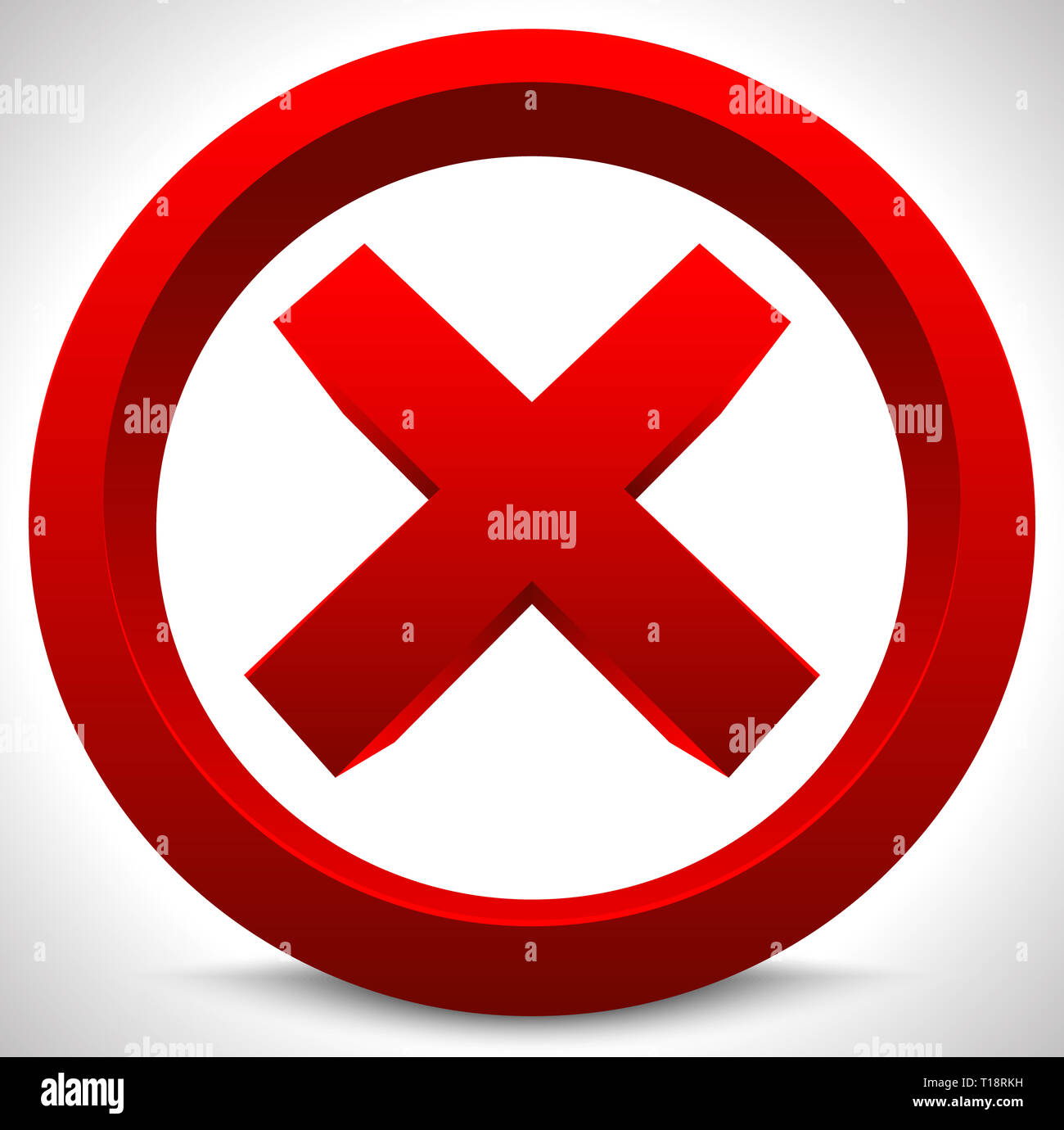 Red x button. X shape, letter, sign. Ban, quit, exit, deny, forbid ...