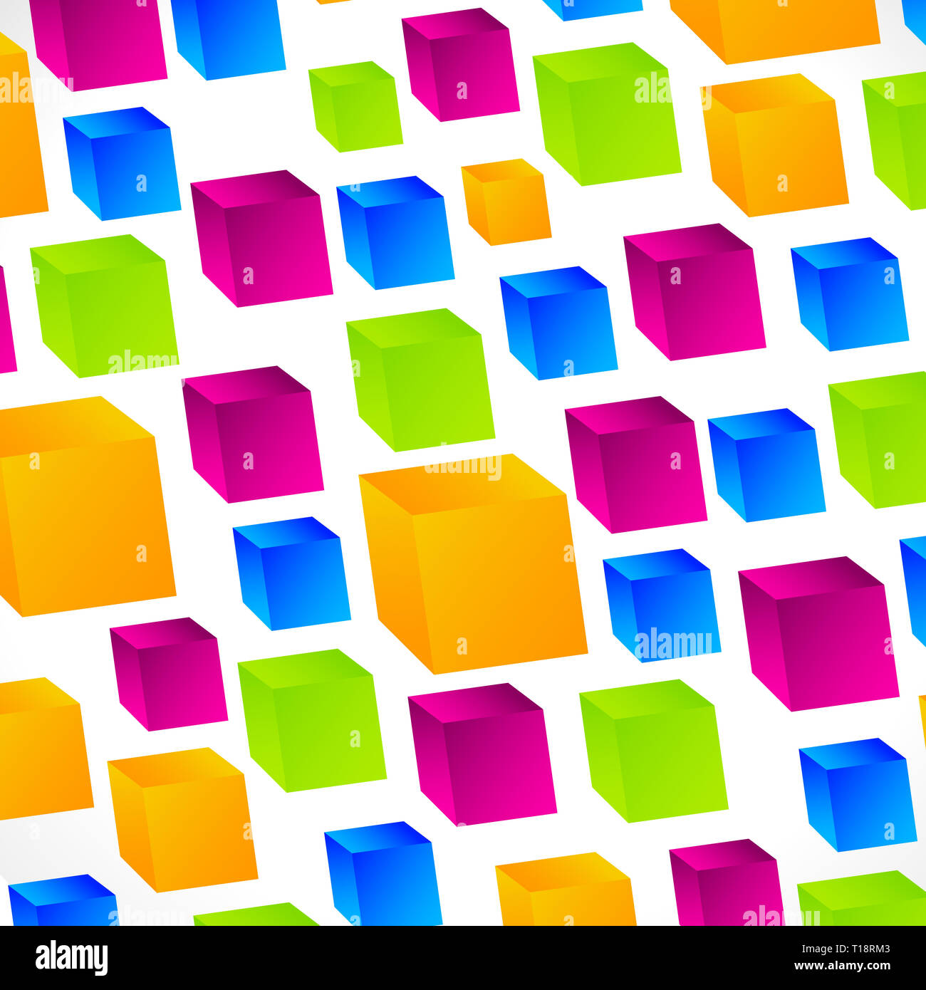 3D Abstract Square background Stock Photo - Alamy