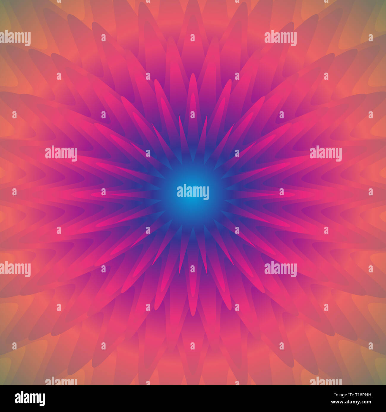 Psychedelic background. Blended shapes with gradient fills Stock Photo ...