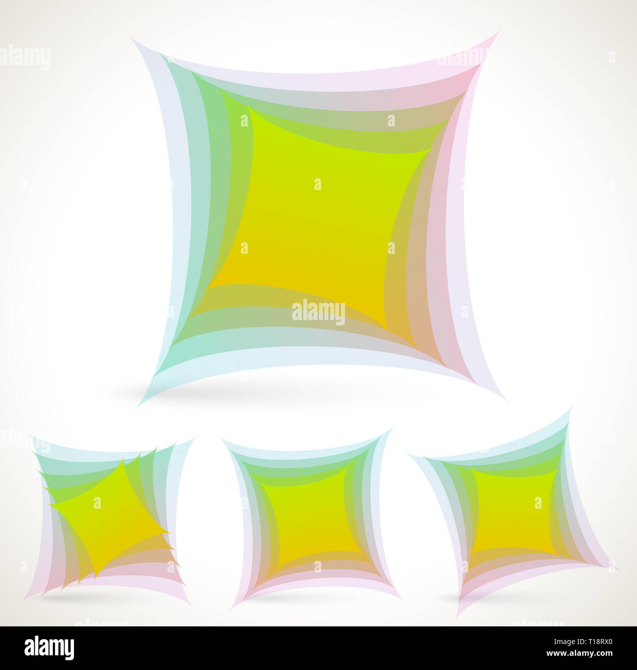 Abstract spiky shapes fading into transparent Stock Photo - Alamy