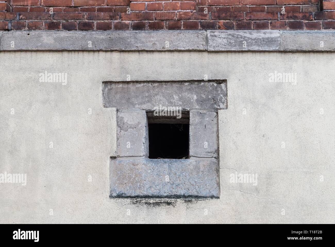 Old historical window opening without window, Germany Stock Photo - Alamy
