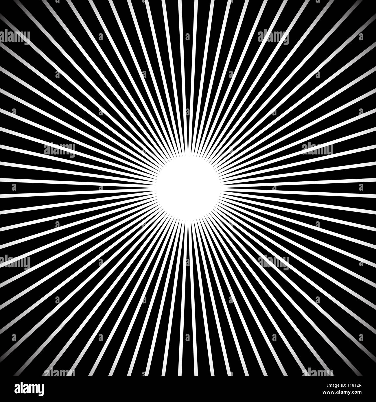 Abstract starburst, sunburst, converging lines background. vector Stock ...