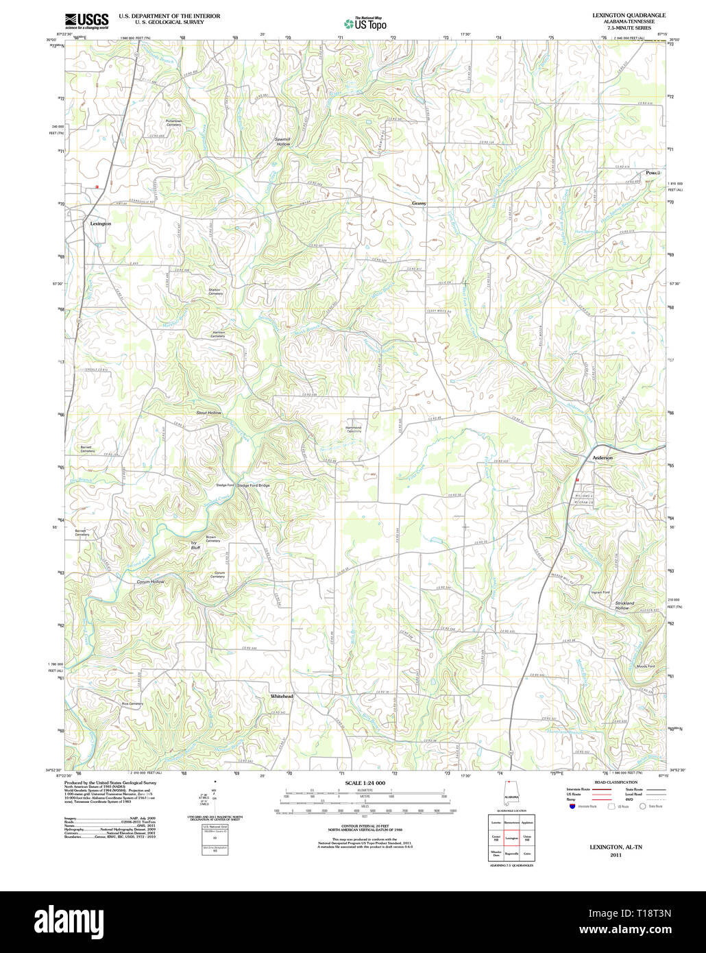 Geological map of alabama hi-res stock photography and images - Alamy