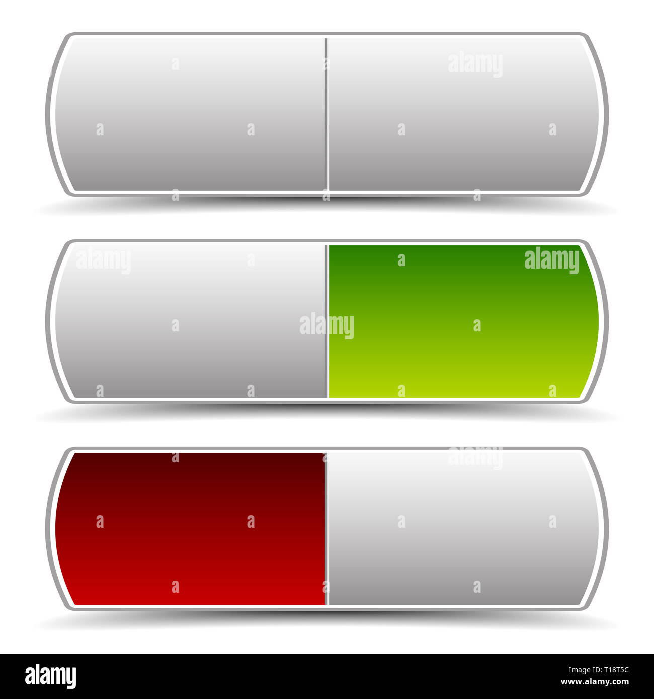 Power button, switch vector elements. Turn on, turn off. Power On-Off ...