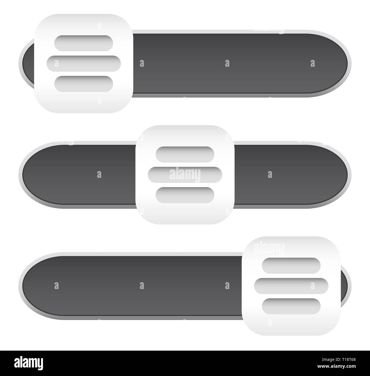 Sliders scroll bars hi-res stock photography and images - Alamy